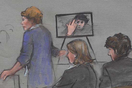 Sketch Artist Rendition Scene Inside John Editorial Stock Photo - Stock ...