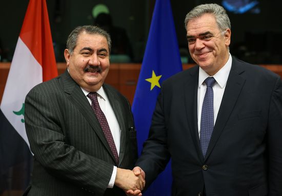 Iraqi Foreign Minister Hoshyar Zebari L Editorial Stock Photo - Stock ...