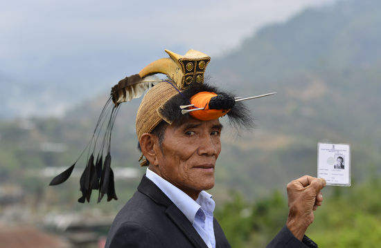 Nyishi Man Wearing Their Traditional Headgear Editorial Stock Photo ...