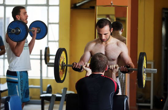 Iraqi Kurdish Bodybuilders Go Through Their Editorial Stock Photo ...