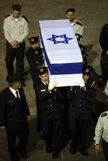 Israeli Knesset Honor Guard Carry Coffin Editorial Stock Photo - Stock ...