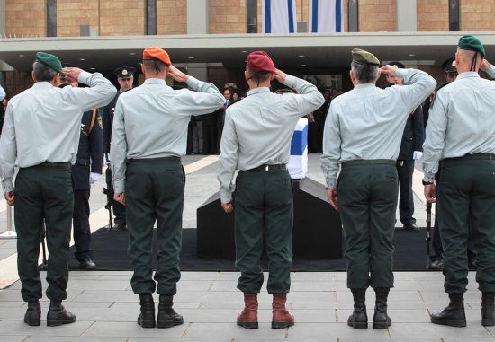 Senior Officers Israeli Defense Forces Salute Editorial Stock Photo ...
