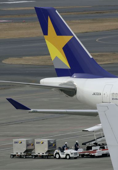 Tail Skymark Airlines Inc Jetliner Seen Editorial Stock Photo - Stock ...