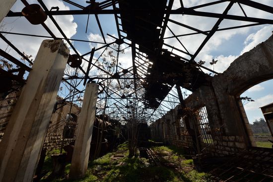 Rusted Locomotive Deserted Train Station Rayak Editorial Stock Photo ...