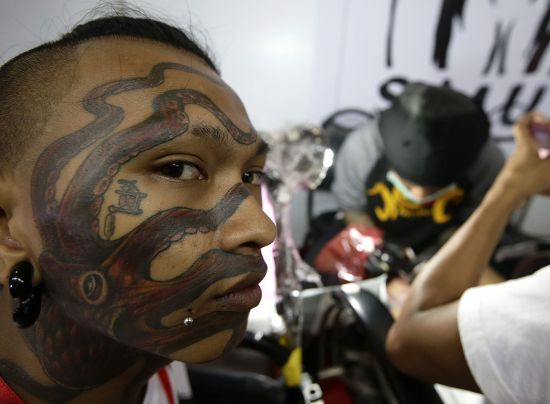 Filipino Jeric Castillo 18 Tattoo Piercing Editorial Stock Photo - Stock Image | Shutterstock
