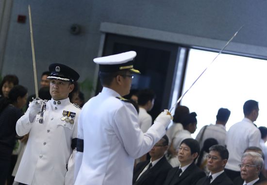 Vigil Guards Perform Sword Salute Before Editorial Stock Photo - Stock ...