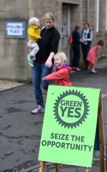 Mother Her Children Exit Polling Station Editorial Stock Photo - Stock ...