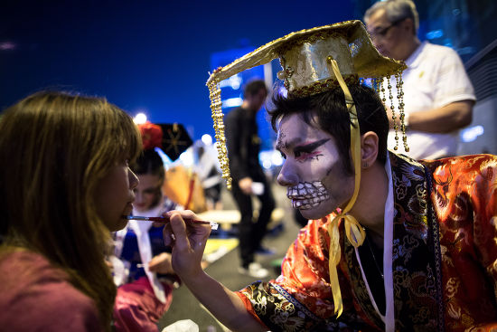 Prodemocracy Demonstrators Make Chinese Ghosts Celebrate Editorial ...