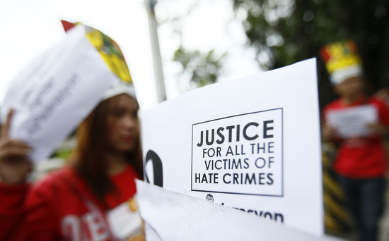 Filipino Student Protesters Hold Placards Rally Editorial Stock Photo ...