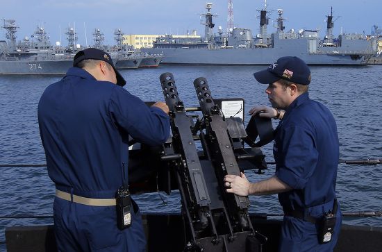 Two Us Navy Technical Staff Men Editorial Stock Photo - Stock Image ...