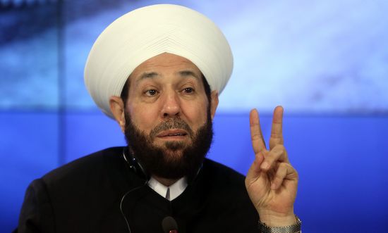 Syrian Grand Mufti Ahmed Hassun Speaks Editorial Stock Photo - Stock ...