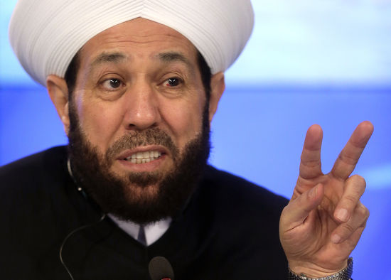 Syrian Grand Mufti Ahmed Hassun Speaks Editorial Stock Photo - Stock ...