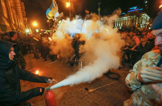 Members Protest Group Self Defense Maidan Editorial Stock Photo - Stock ...
