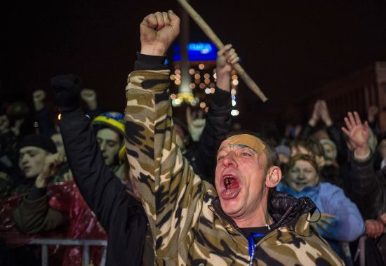 Ukrainian Man Cheers He Listens Speech Editorial Stock Photo - Stock ...