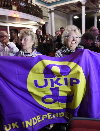 Members Audience Display Ukip Flag During Editorial Stock Photo - Stock ...