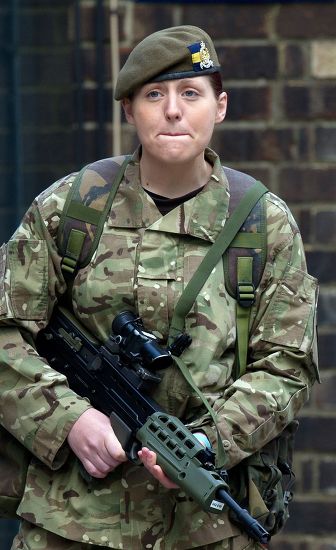 British Soldier Stands Guard Outside Royal Editorial Stock Photo ...