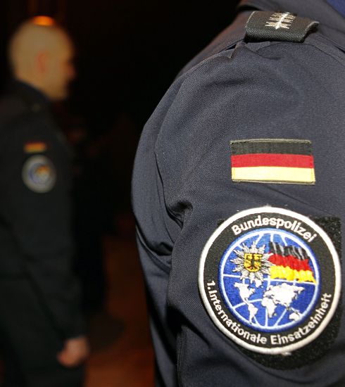 Officers German Federal Polices International Operation Editorial Stock ...