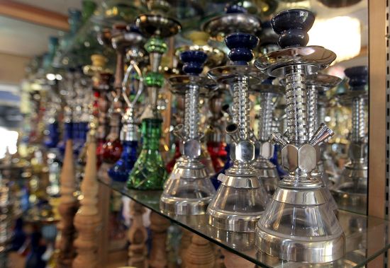 Shisha Pipes On Display Shelves Store Editorial Stock Photo - Stock ...