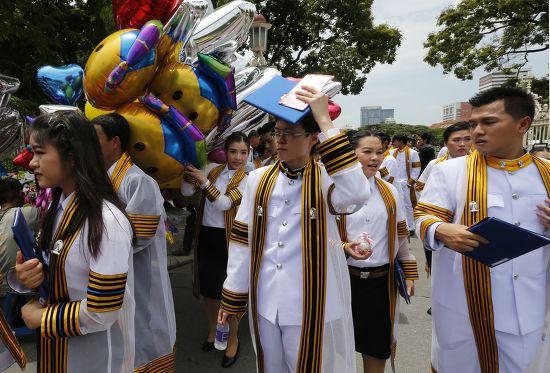 Thai University Graduates University Graduation Ceremony Editorial ...