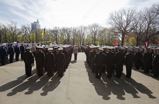 Ukrainian Officers Take Part Graduation Ceremony Editorial Stock Photo ...