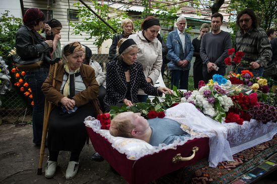 Close Relatives Alexey Vorobyov Man Killed Editorial Stock Photo ...