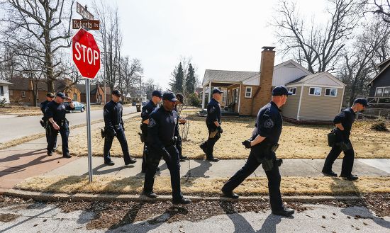 St Louis County Police Officers Walk Editorial Stock Photo - Stock ...