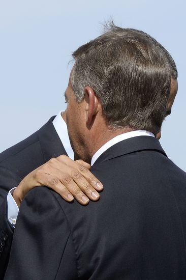 Us President Barack Obama Back Puts Editorial Stock Photo - Stock Image ...