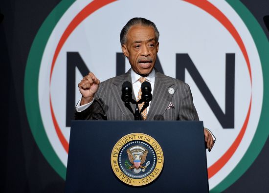 Rev Al Sharpton Speaks Before Introducing Editorial Stock Photo - Stock ...