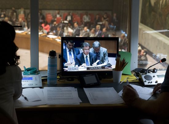 Interpreters Work Yuriy Sergeyev C Ukrainina Editorial Stock Photo ...