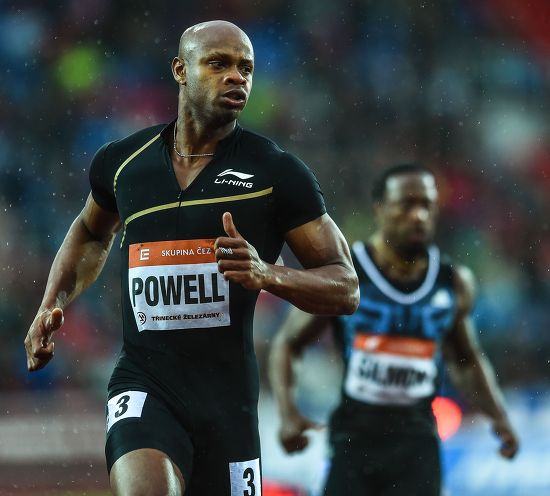 Asafa Powell Jamaica Competes Mens 100m Editorial Stock Photo - Stock ...