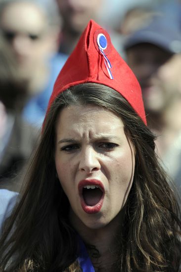 Woman Wearing Phrygian Costume Dressed Marianne Editorial Stock Photo ...
