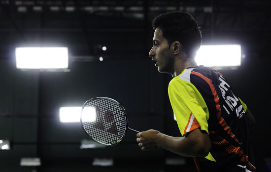 Indian Badminton Player Aditya Joshi Performs Editorial Stock Photo ...