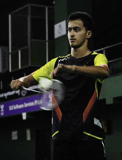 Indian Badminton Player Aditya Joshi Performs Editorial Stock Photo ...