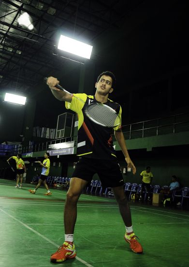 Indian Badminton Player Aditya Joshi Performs Editorial Stock Photo ...