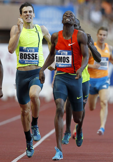 Nijel Amos Motswana Crosses Finish Line Editorial Stock Photo - Stock ...