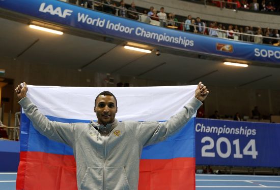 Lyukman Adams Russia Celebrates After Mens Editorial Stock Photo ...