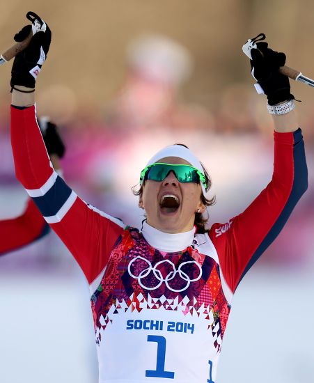 Maiken Caspersen Falla Norway Celebrates After Editorial Stock Photo ...