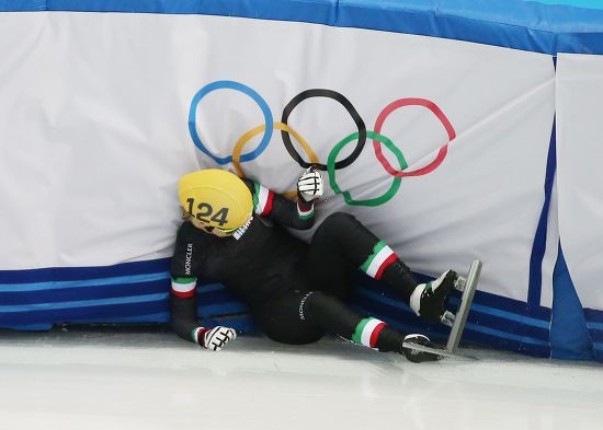Arianna Fontana Italy Falls During Womens Editorial Stock Photo - Stock ...