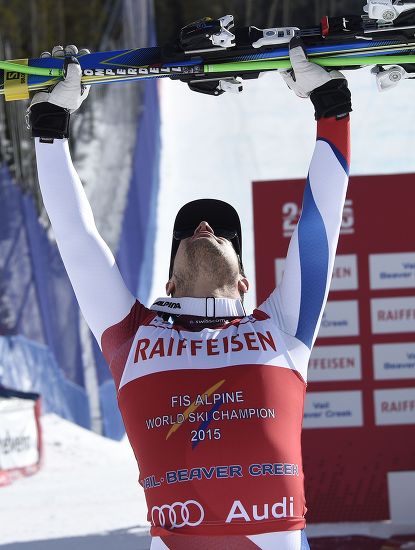 Patrick Kueng Switzerland Celebrates His Gold Editorial Stock Photo ...