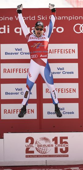 Patrick Kueng Switzerland Celebrates His Gold Editorial Stock Photo ...