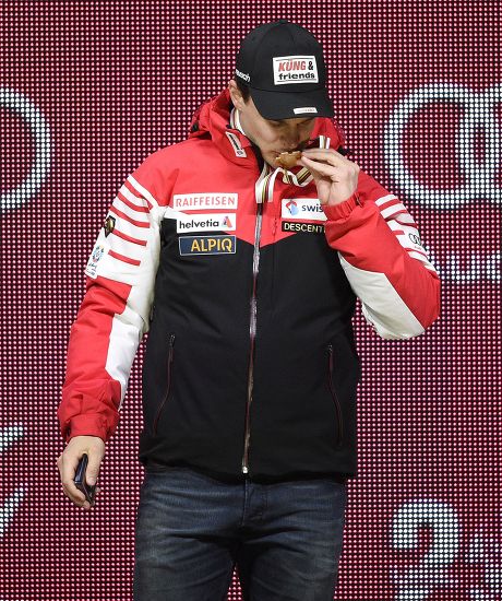 Patrick Kueng Switzerland Celebrates His Gold Editorial Stock Photo ...