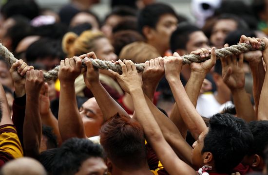 Filipino Devotees Hold Onto Rope That Editorial Stock Photo - Stock ...