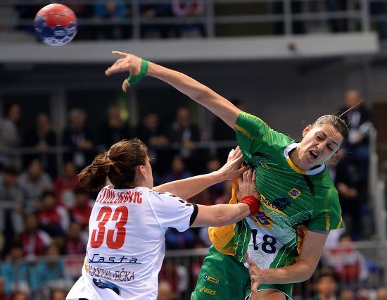 Brazilian Player Eduarda Amorim R Tries Editorial Stock Photo - Stock ...