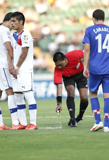 Referee Walter Lopez C Guatemala Uses Editorial Stock Photo - Stock ...