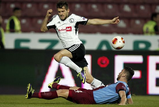Legia Warsaws Lukasz Broz Action Against Editorial Stock Photo - Stock ...