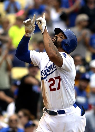 Matt Kemp Los Angeles Dodgers Looks Editorial Stock Photo - Stock Image ...