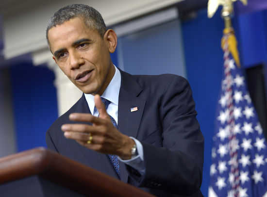 Us President Barack Obama Responds Question Editorial Stock Photo ...