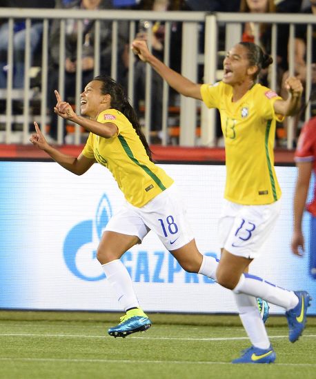 Brazils Players Raquel L Poliana Celebrate Editorial Stock Photo ...