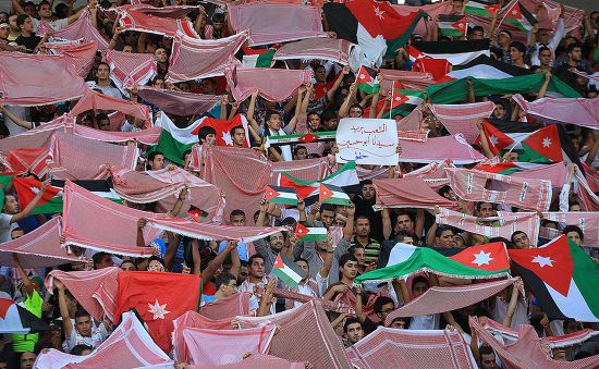 Jordanian Fans During World Cup 2014 Editorial Stock Photo - Stock ...