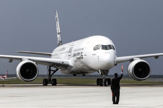 New Airbus A350 Xwb Extra Wide Editorial Stock Photo - Stock Image ...